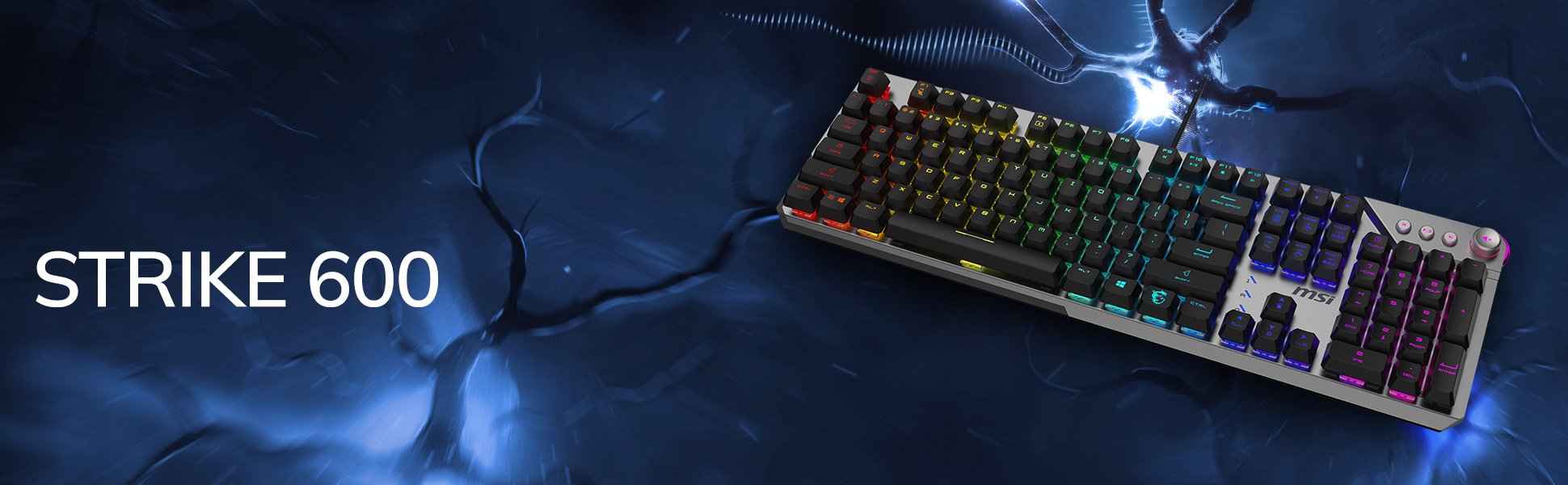 MSI Strike 600 RGB Mechanical Gaming Keyboard - Silent Switches - Newegg.ca